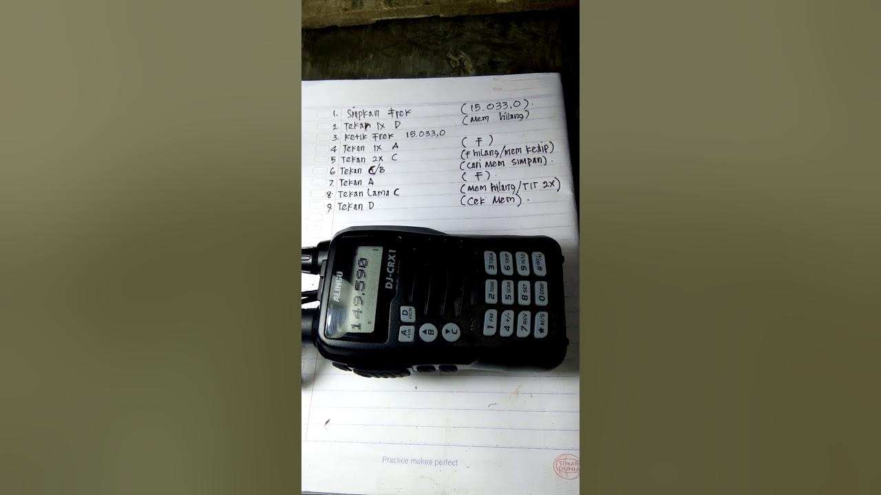 Cara seting ht Alinco DJ CRX1 - YouTube