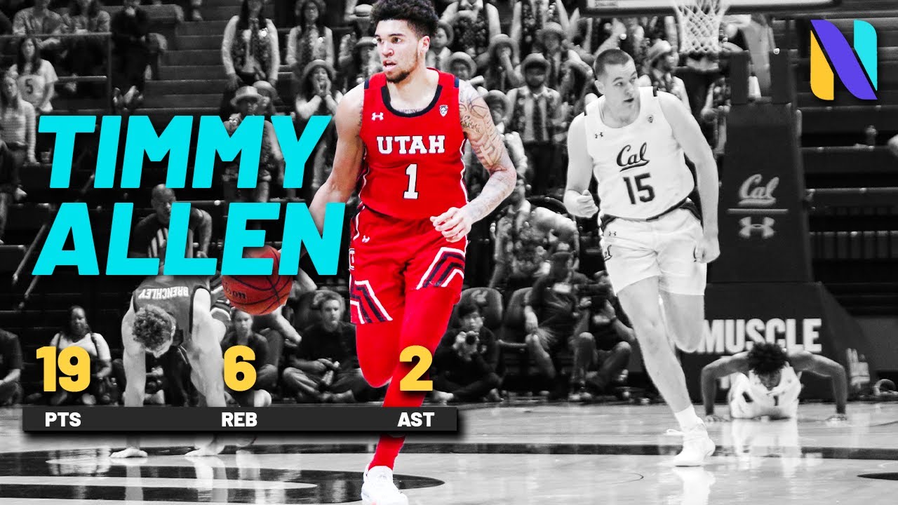 Timmy Allen Utah Utes vs Utah Valley | 19 PTS | Game Highlights - YouTube