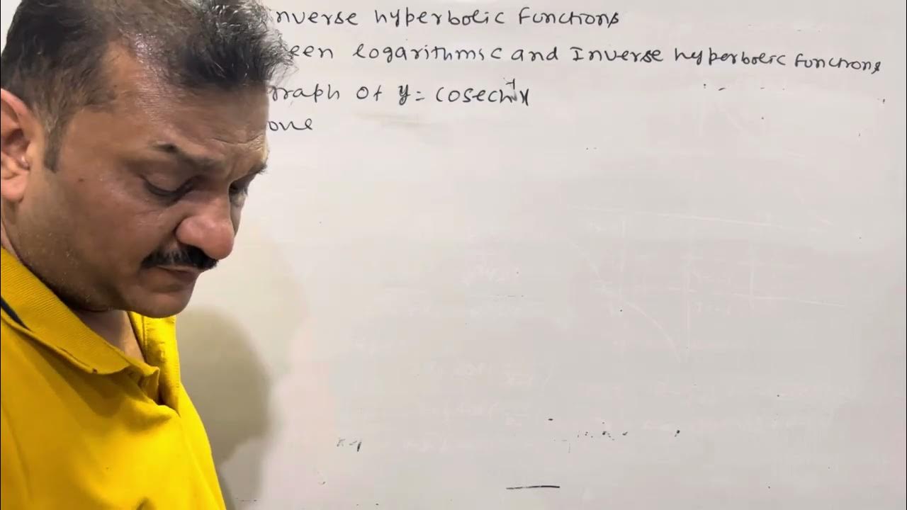 Graphs of Inverse hyperbolic functions and relation between logarithmic ...