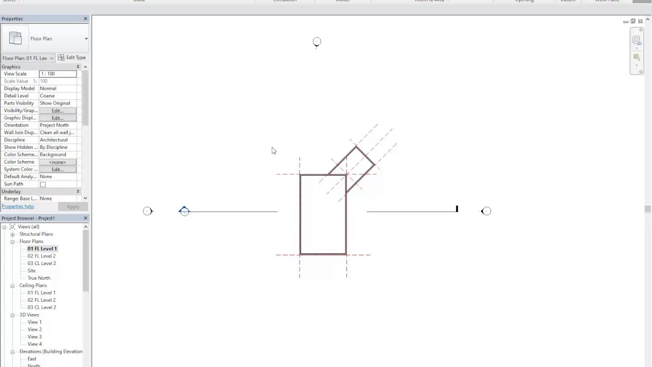 Revit House 10 Section View - YouTube