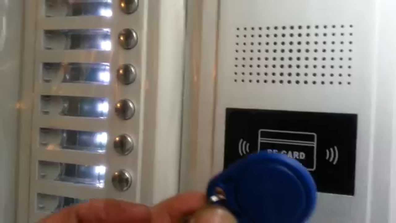 Θυροτηλεόραση σύγχρονη με RFID ACCESS CONTROL Πληκτρολόγιο ελέγχου ...