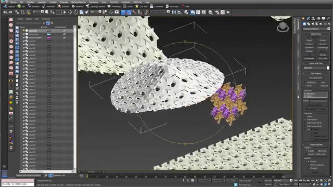 Deform a pattern in 3ds max - YouTube