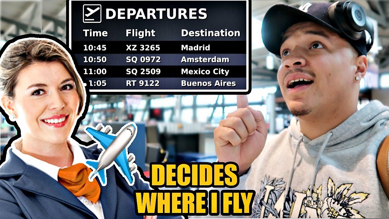 FLIGHT ATTENDANT Decides Where I FLY For 24 Hours!! (1 Day Travel ...