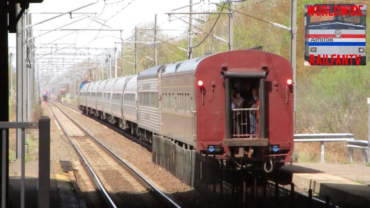 Two Private Cars On Amtrak Northeast Regional 162 - YouTube