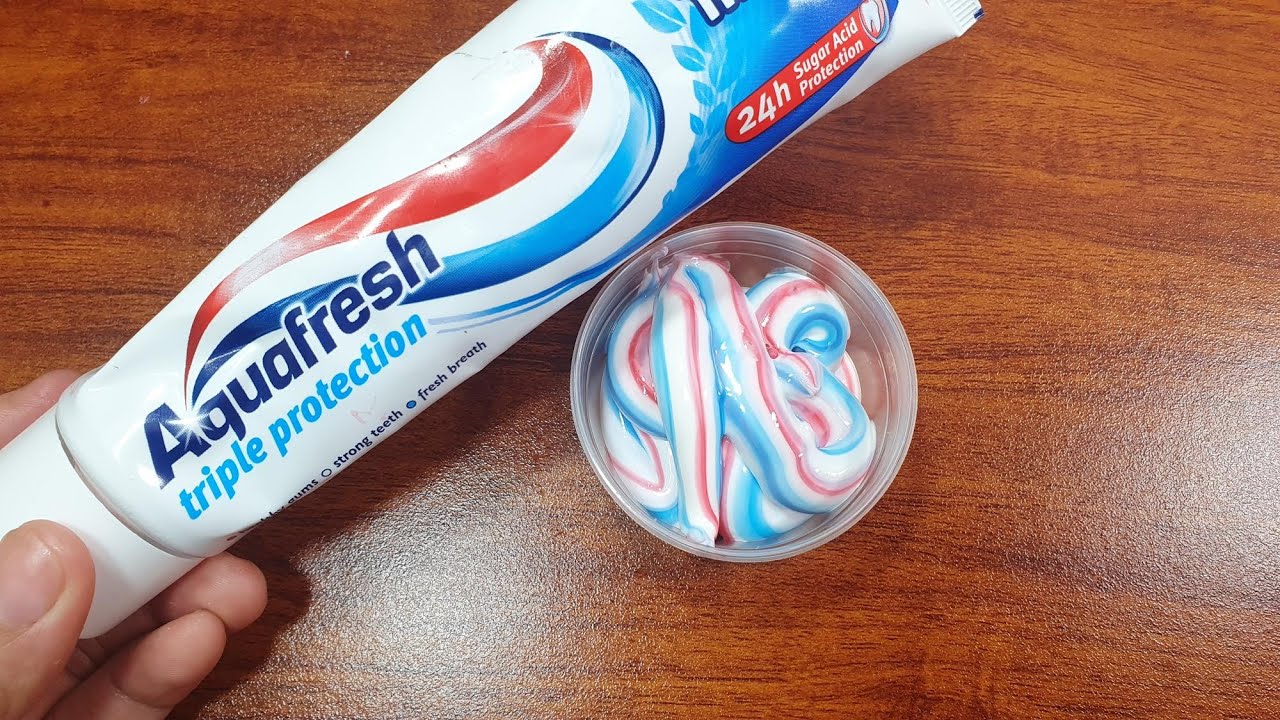 DIY Toothpaste Sugar Slime No Glue No Borax - YouTube