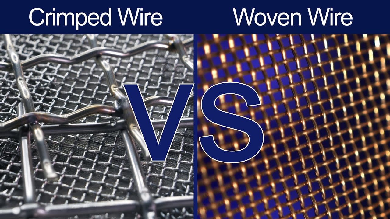 Crimped Wire Mesh Vs Woven Wire Mesh YouTube