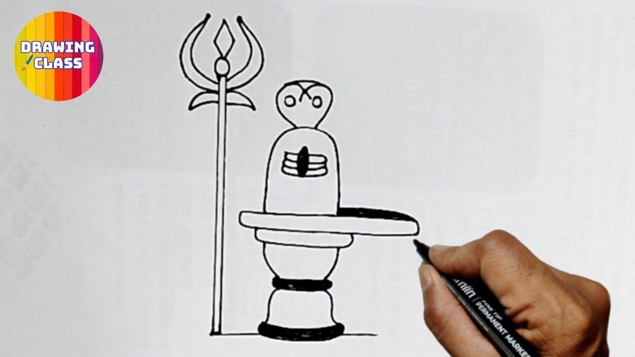 Shiva Lingam Pencil Drawing l How to draw shivling step by step l ...