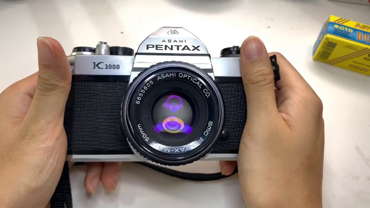 ASAHI PENTAX K 1000 Film Camera + SMC Pentax 50mm f2 Lens Demo - YouTube