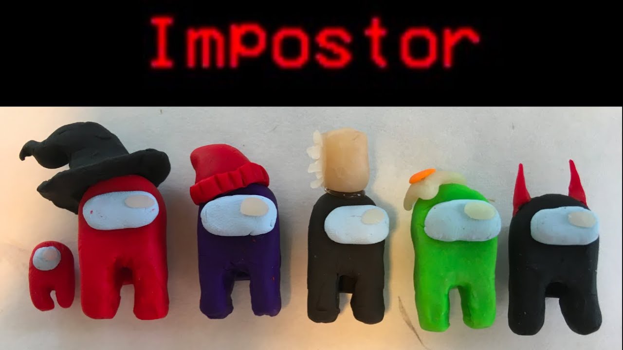 Making Among us Crewmates out of Clay - YouTube