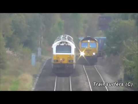 DB Cargo Class 67 No's 67030 TnT 67014 on 1Z45 'Pennine Chough' on 14. ...