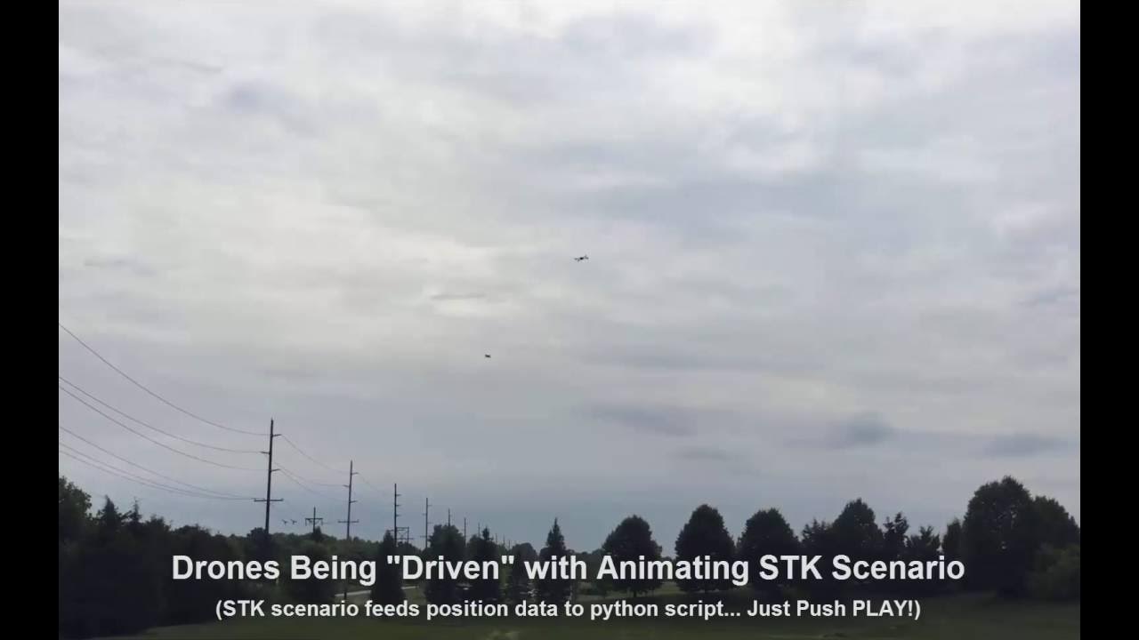 Drone Formation Flight (2 Drones) with STK & Dronekit Python - YouTube