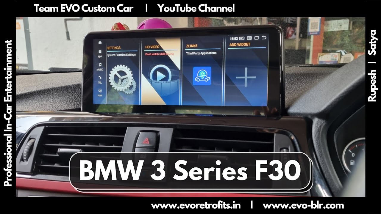 EVO FIT on BMW 3 Series F30 (2013-2016) android entertainment screen ...