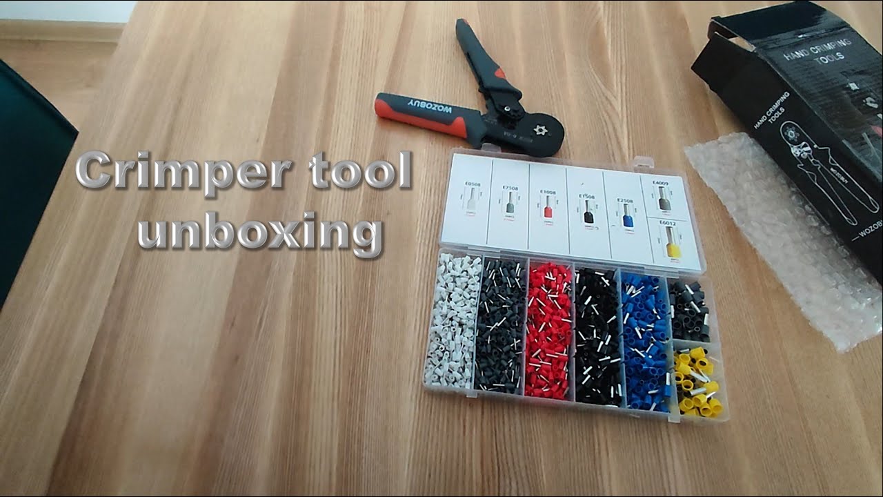Hand crimping tool unboxing and testing - YouTube