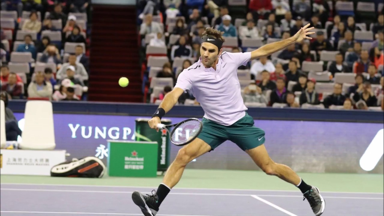 Roger Federer Shanghai Rolex Masters 2017 Practice time - YouTube