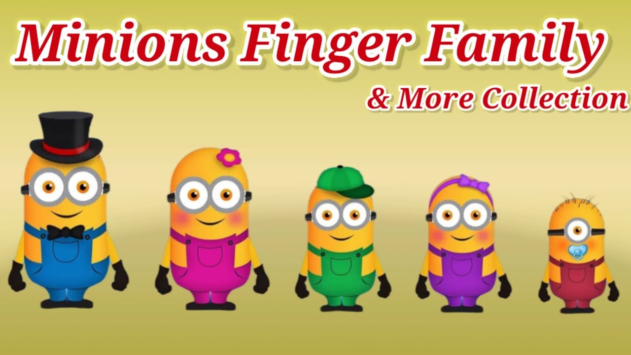 Minions Finger Family Song | Hey kids Nursery Rhymes & Songs For ...
