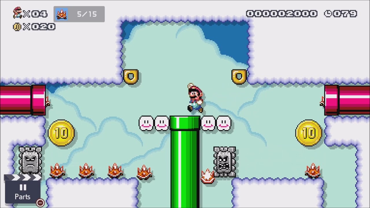 Super Mario Maker 2 | Spiny Busters | (Mr.Eraser Job 95) Story Mode ...