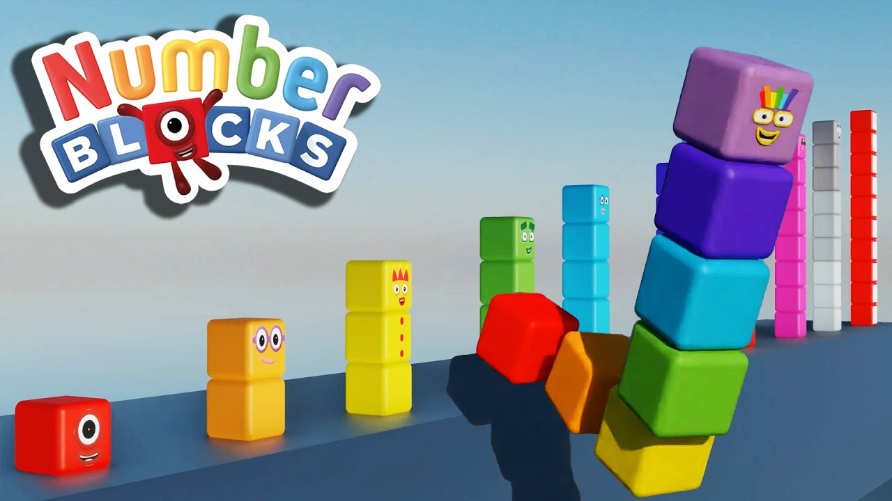 Numberblocks 1-10 Sliding Up to Put Themselves Together! Fun Video for ...