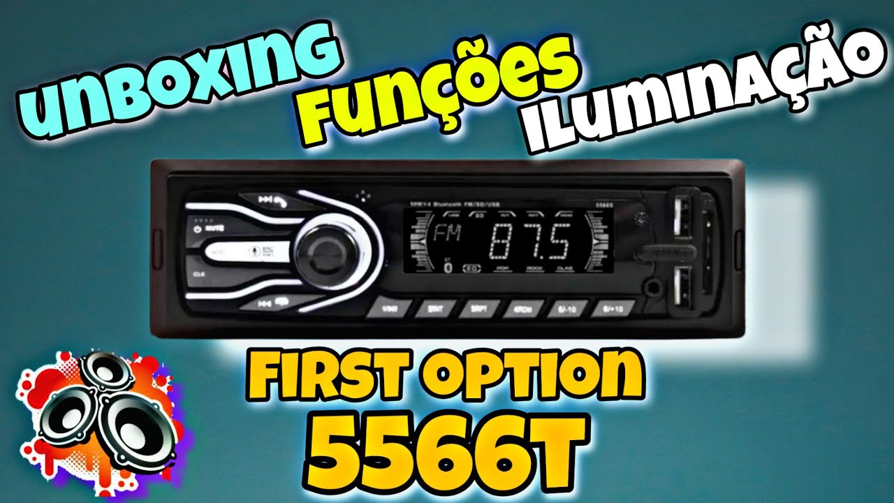 Unboxing, Funções e Características de Iluminação do Som First Option ...