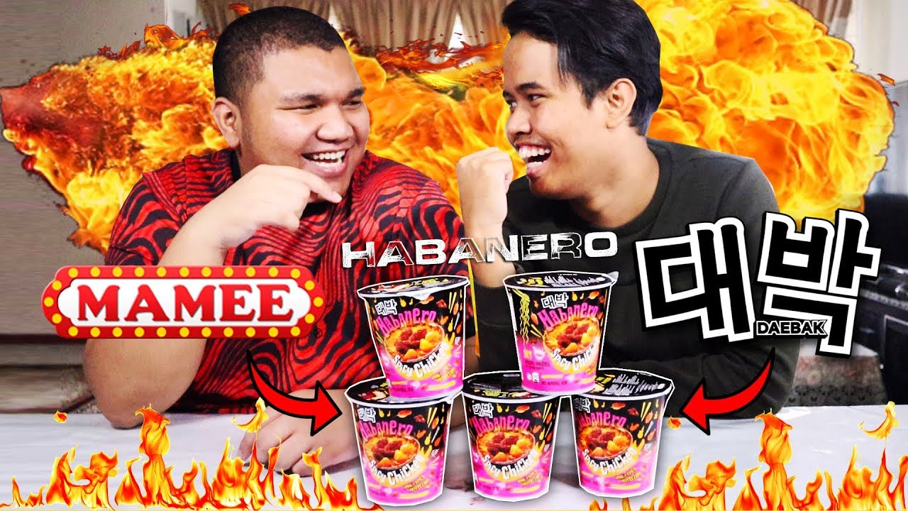 Mamee Daebak HABANERO🌶️ SPICY CHICKEN Challenge! ( Malaysia ) w ...