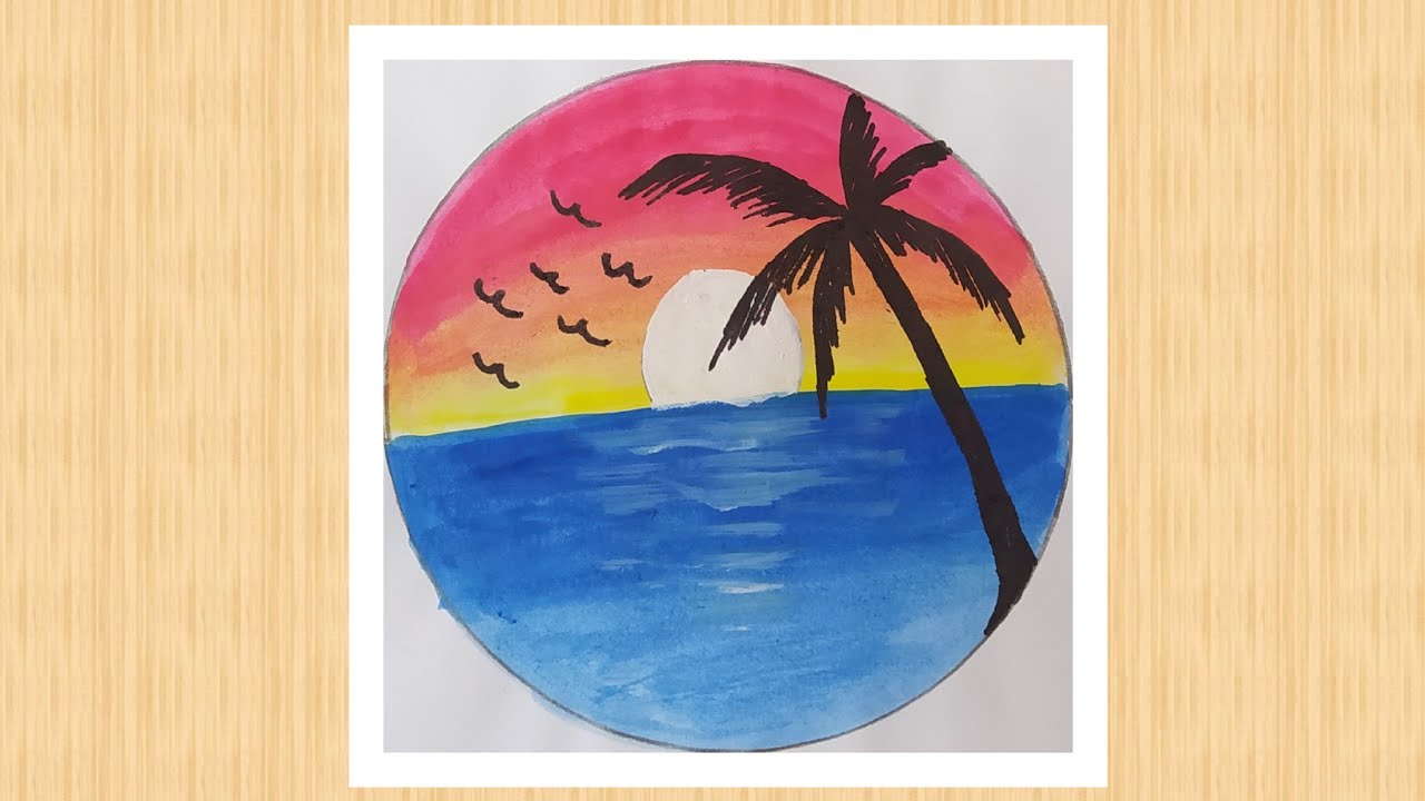Painting a Serene Watercolor Sunset Step-by-Step Tutorial - YouTube