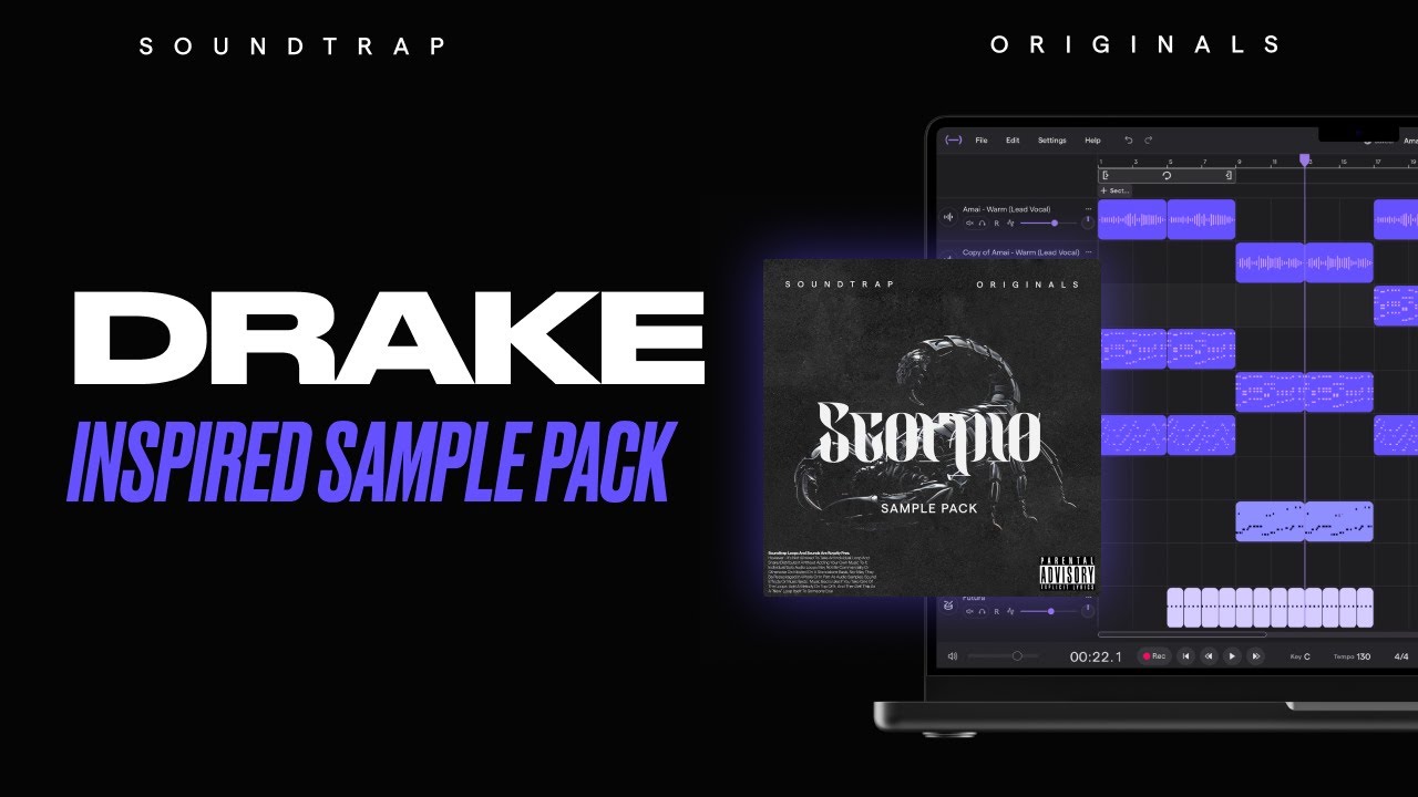 Soundtrap Originals | Scorpio | Drake inspired MIDI drum loops - YouTube