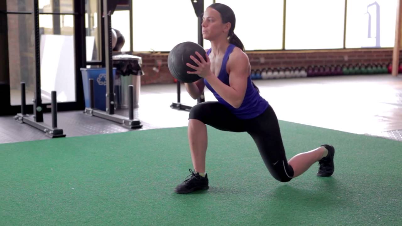 Lifeline Slam Ball Lunges Back & Forth Lunges Side to Side - YouTube