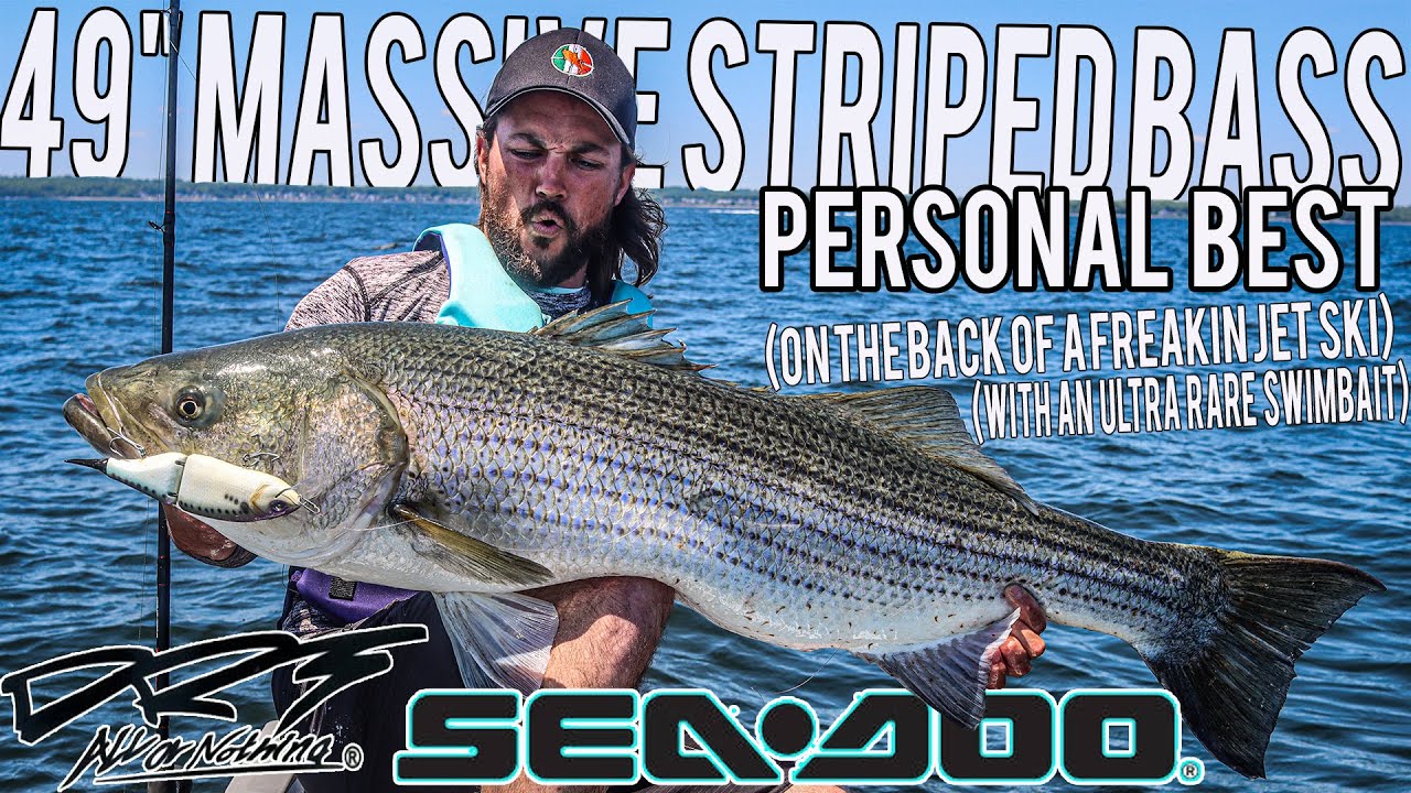 Personal Best STRIPED BASS Caught on RARE & EXPENSIVE SWIMBAIT - YouTube