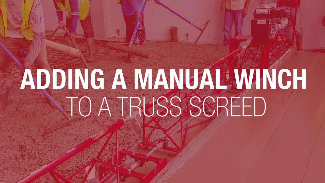 How to Add a Manual Winch to an Allen Truss Screed | ALLEN ENGINEERING ...