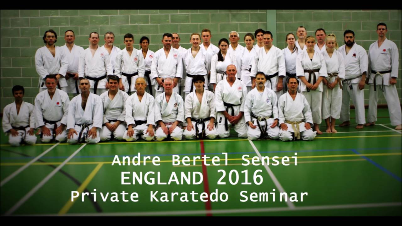 ANDRE BERTEL - KARATEDO SEMINAR - ENGLAND 2016 - YouTube