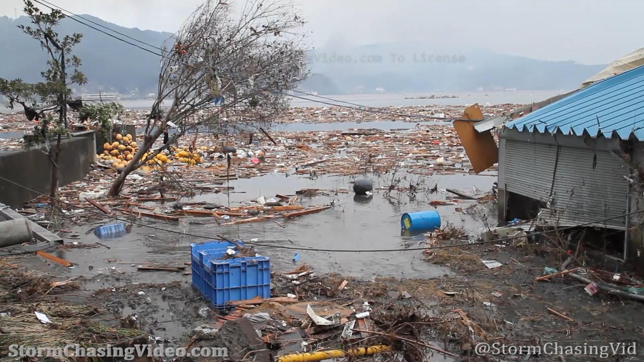 Tsunami that hit Otsuchi, Japan, Ten Year Anniversary 3/11/2011 - YouTube