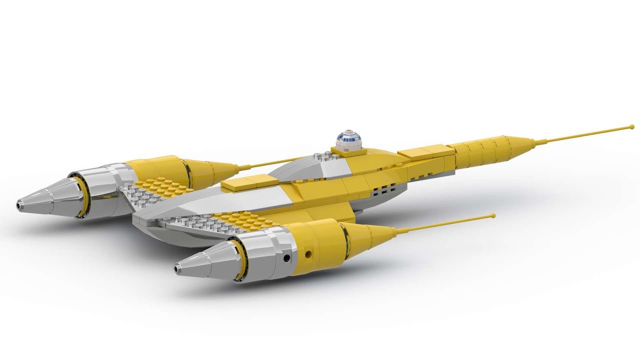 LEGO ® Star Wars 10026 UCS Naboo Starfighter #bricklinkstudio rendering ...