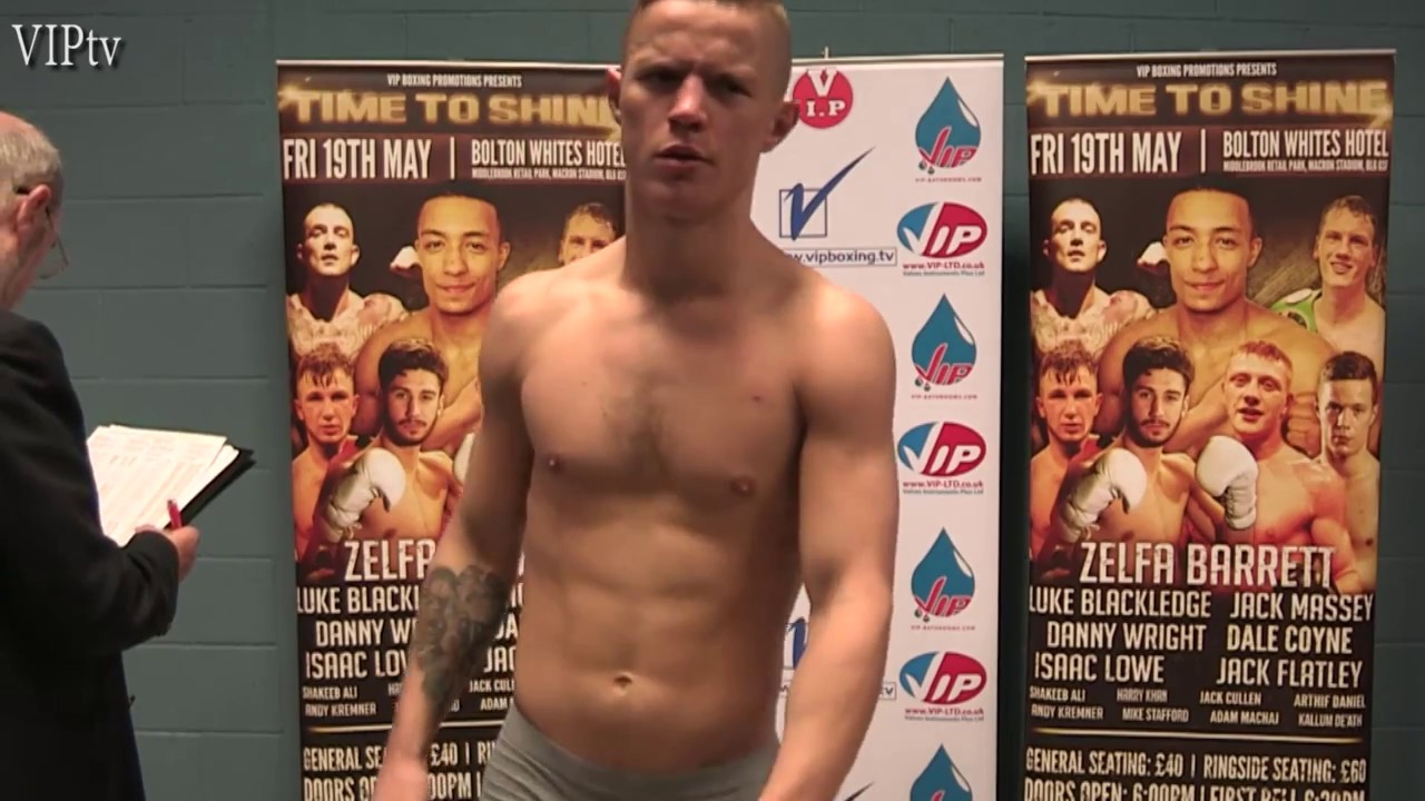 Jack Flatley weight's in for his fight with Jason Ball this Friday in Bolton - YouTube