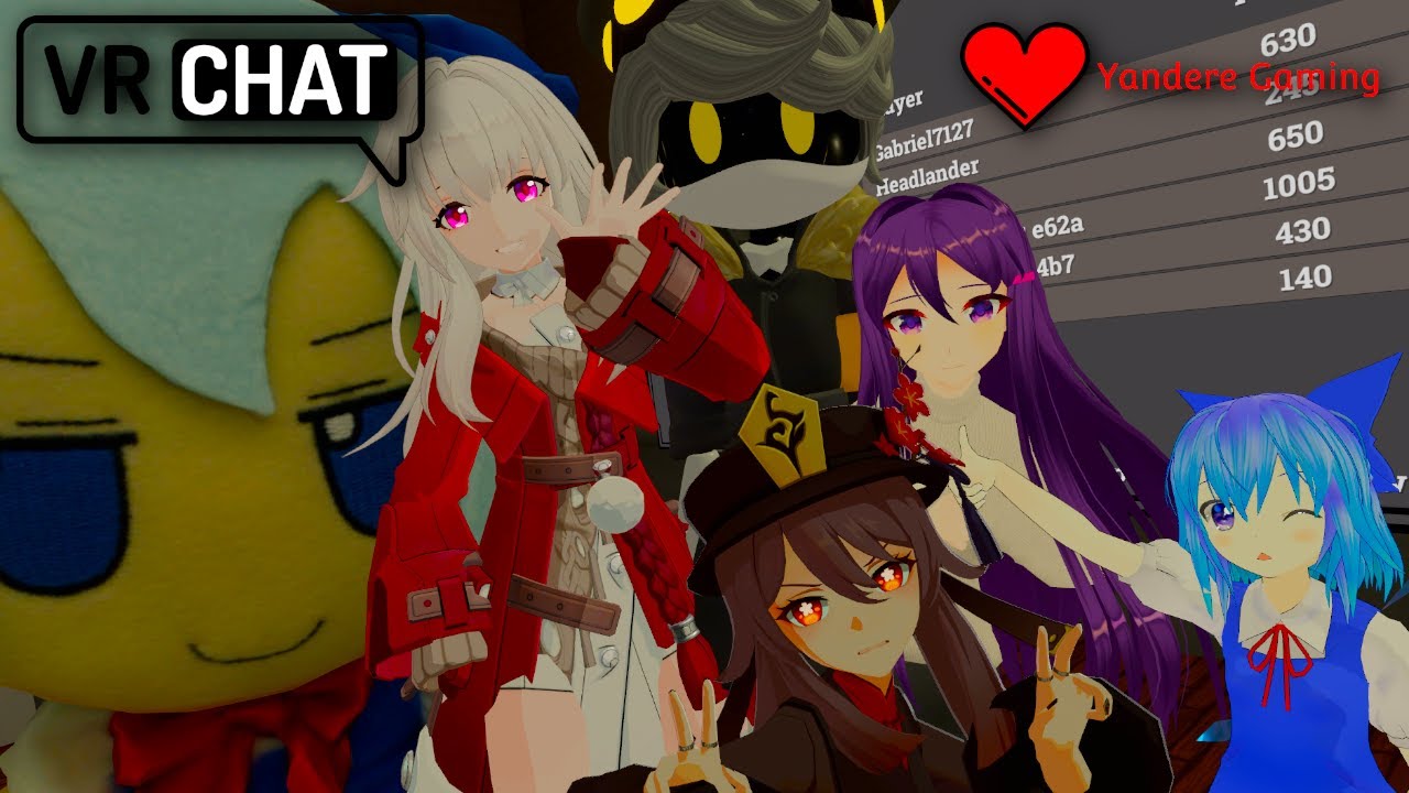 Yandere Gaming Plays... VRChat w/ Friends - YouTube