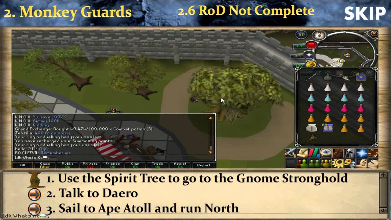 Pure Melee Training Guide P2P |138k Exp/h| Armoured Zombies VS Monkey ...