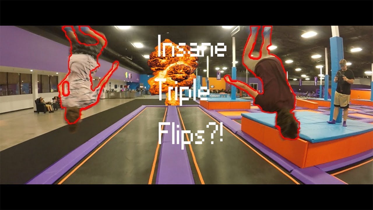 Altitude Trampoline Park(Triple Flips!) - YouTube