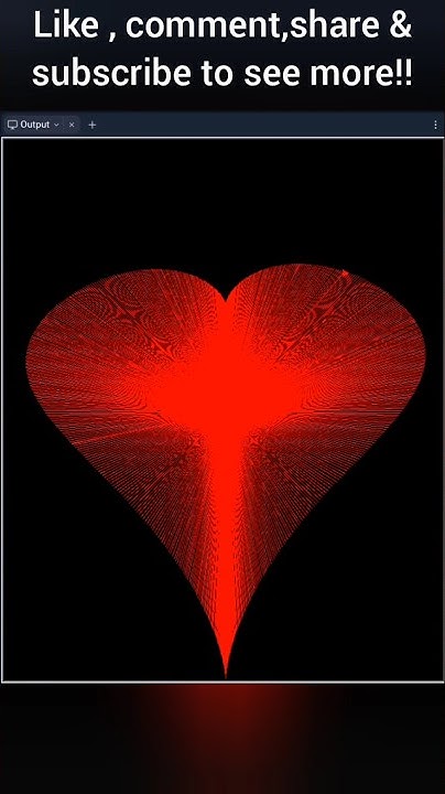 Amazing Heart ️ Using Python Turtle Amazing Graphics Using Python Code 😍💖shortspythoncoding