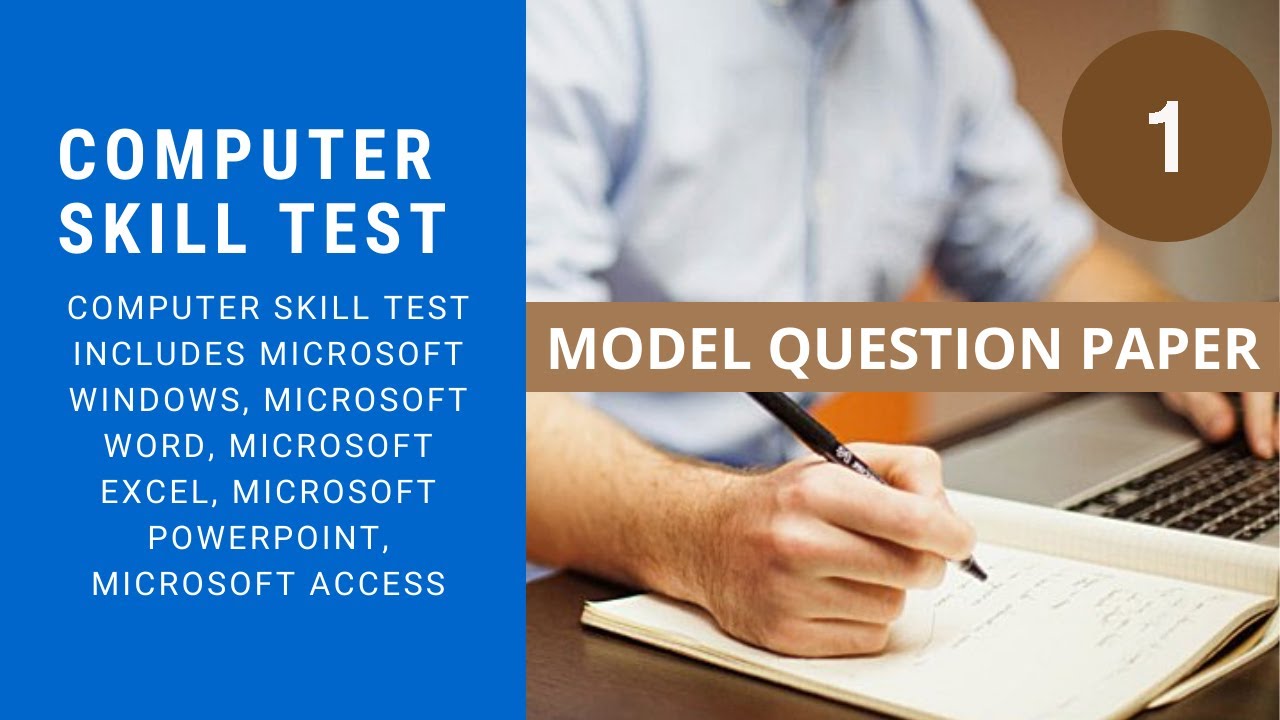 Computer Skill Test Exercise in Microsoft Excel - 1 - YouTube