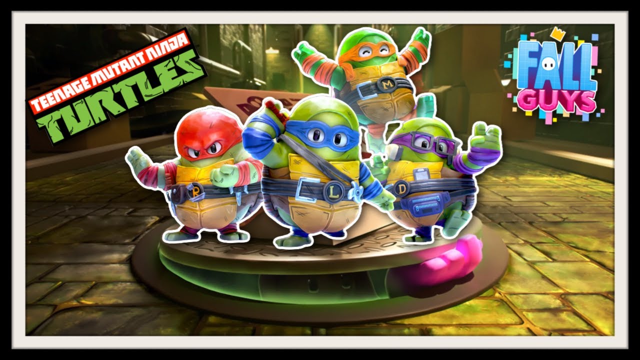 🟢 Fall Guys *NEW* TMNT Skins OUT NOW! (Custom Lobbies) - YouTube