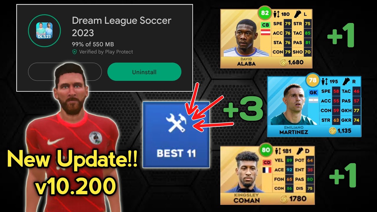 DLS 23 New Update!! V.10.200 | Dream League Soccer 2023 😱🔥 - YouTube