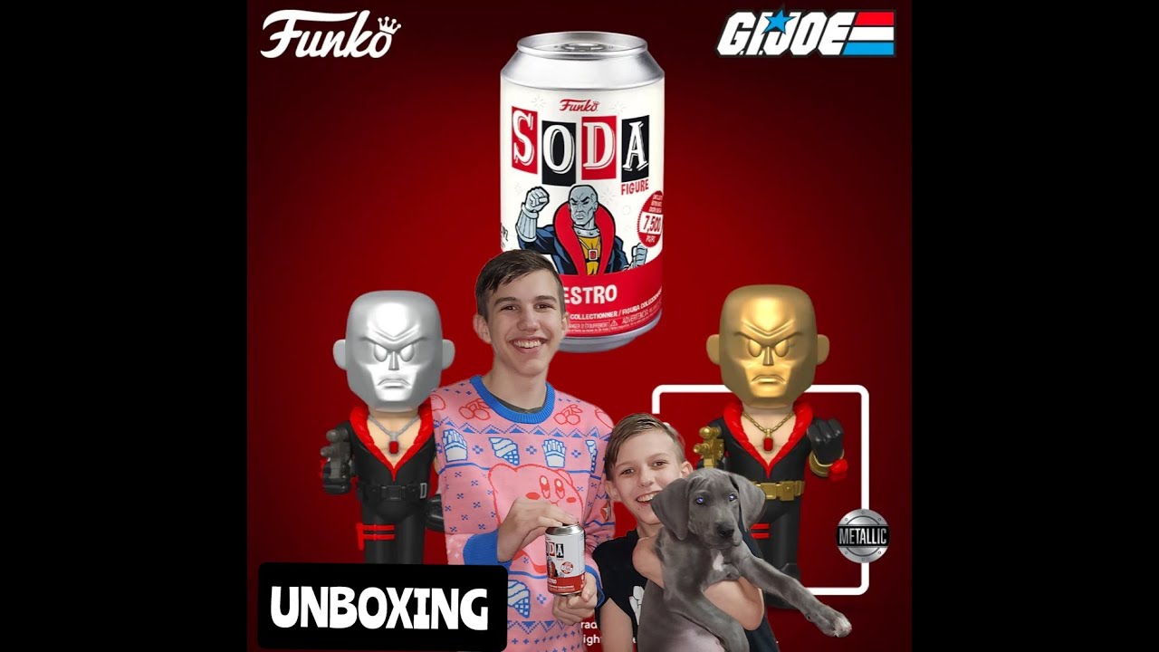 G I JOE COBRA DESTRO FUNKO SODA FIGURE UNBOXING X REVIEW WITH THE PUPPY ...