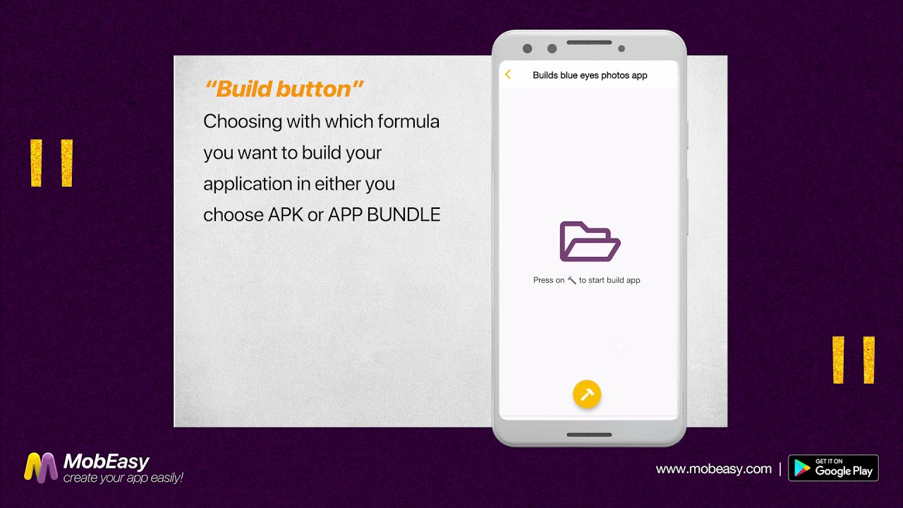 51 Build Button How to use Mobeasy make money from apps without coding - YouTube