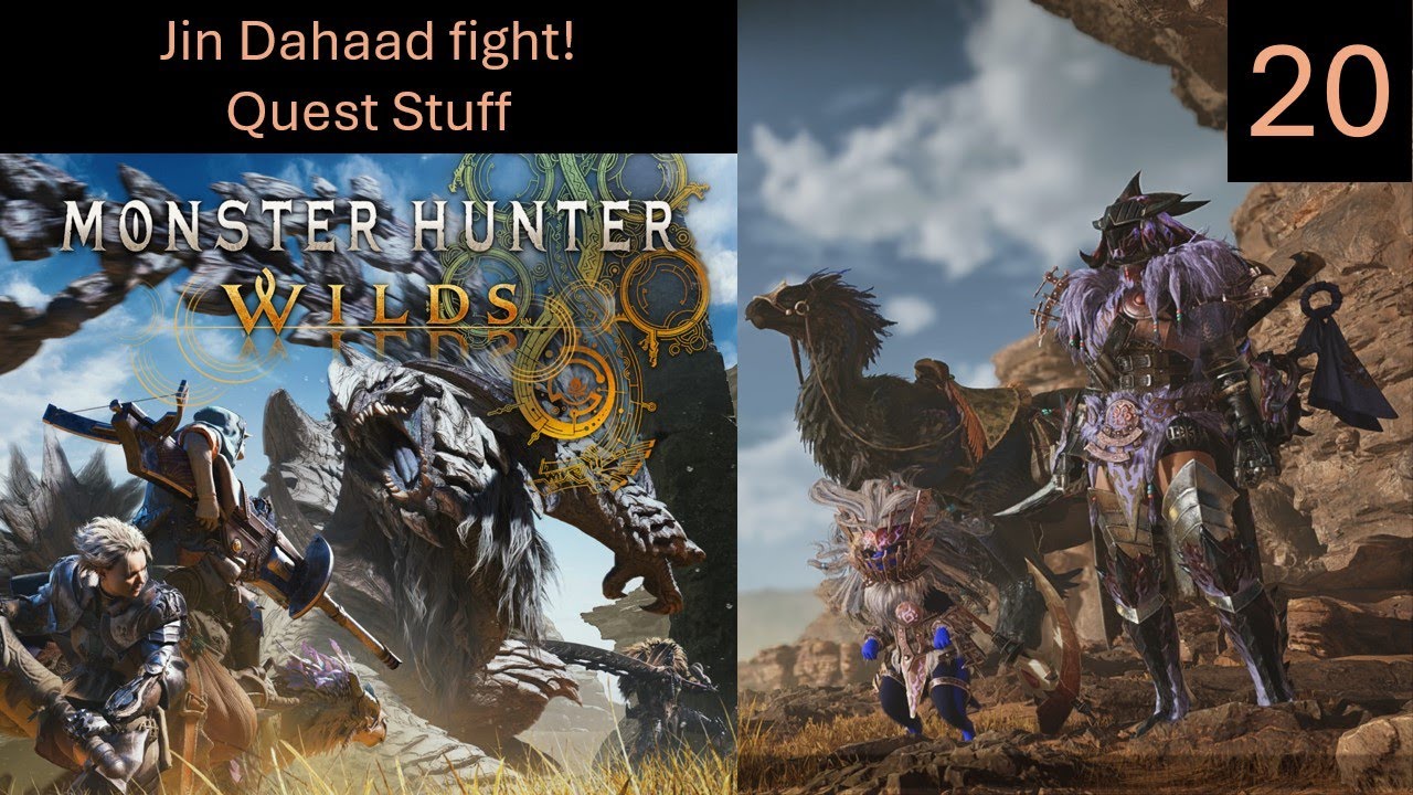 Monster Hunter Wilds 20 - Jin Dahaad Fight, and Quest Stuff! - YouTube