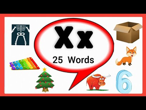 Letter X words for kids/Words  start with letter X/X letter words/Alphabet X/ X Words/x for words