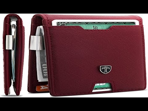 TRAVANDO Mens Slim Wallet with Money Clip AUSTIN RFID Blocking Bifold ...