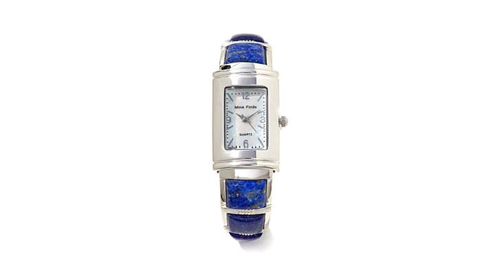 Jay King Blue Lapis Cuff Bracelet Watch S/M - YouTube