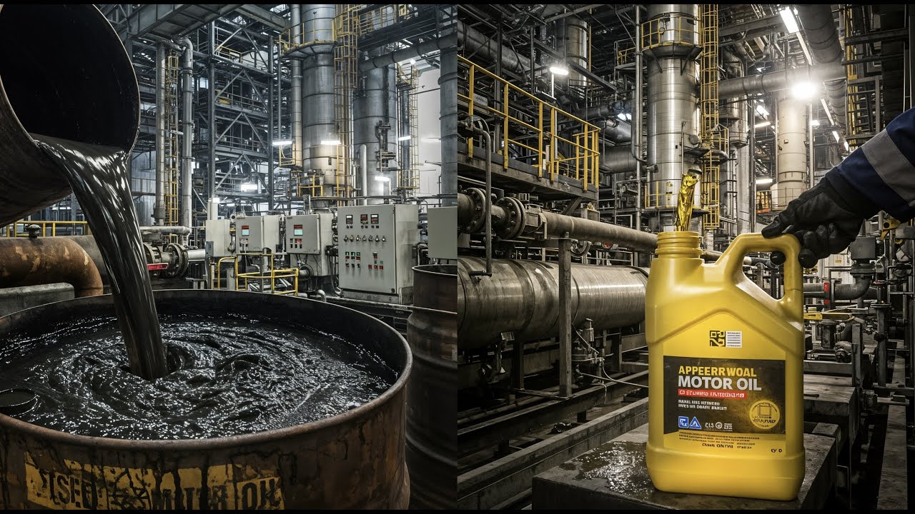 Recycling Used Motor Oil: How Engine Waste Gets New Life - YouTube
