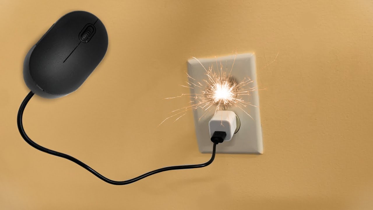Plugging a Mouse Into a Wall - YouTube
