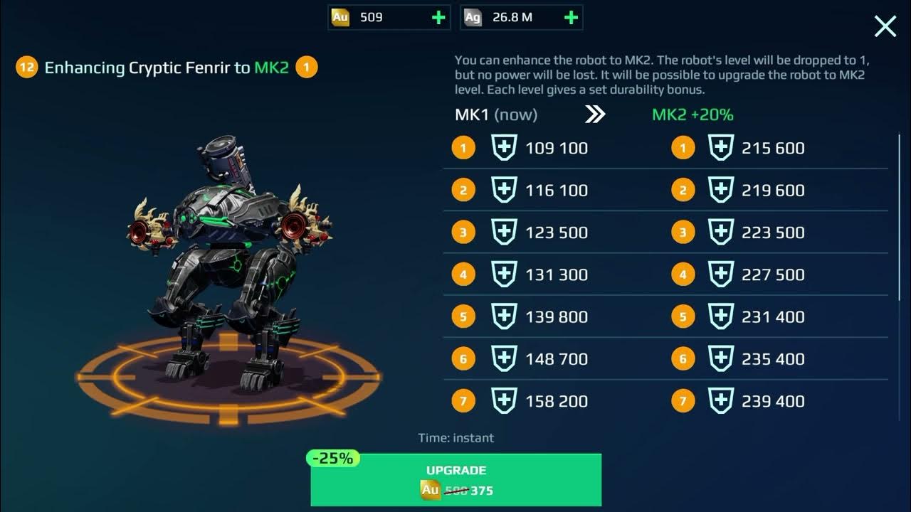 Getting a MK2 Cryptic Fenrir!!! (WAR ROBOTS) - YouTube