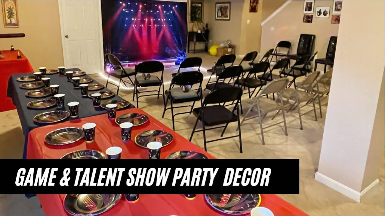 How to create a game and talent show party | clips from party at end # ...