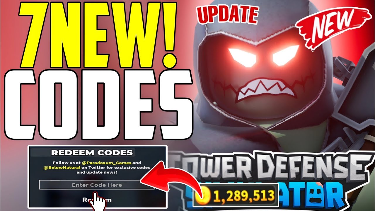 ⚡💫NEW⚡UPDATE TDS CODES⚡TOWER DEFENSE SIMULATOR CODES - TDS CODES - YouTube